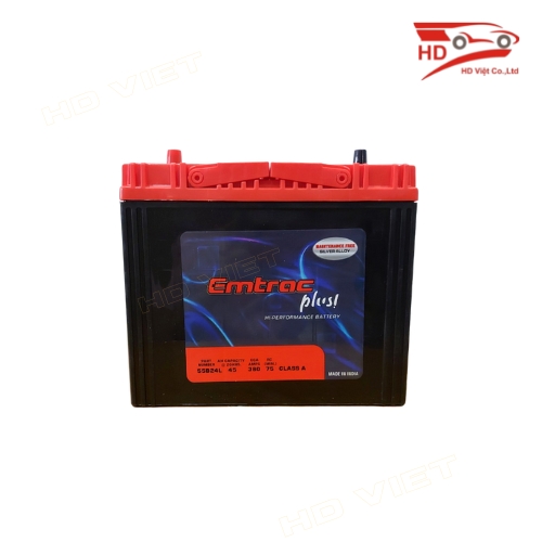 Ắc Quy Emtrac 55B24L 12V 45Ah giá rẻ